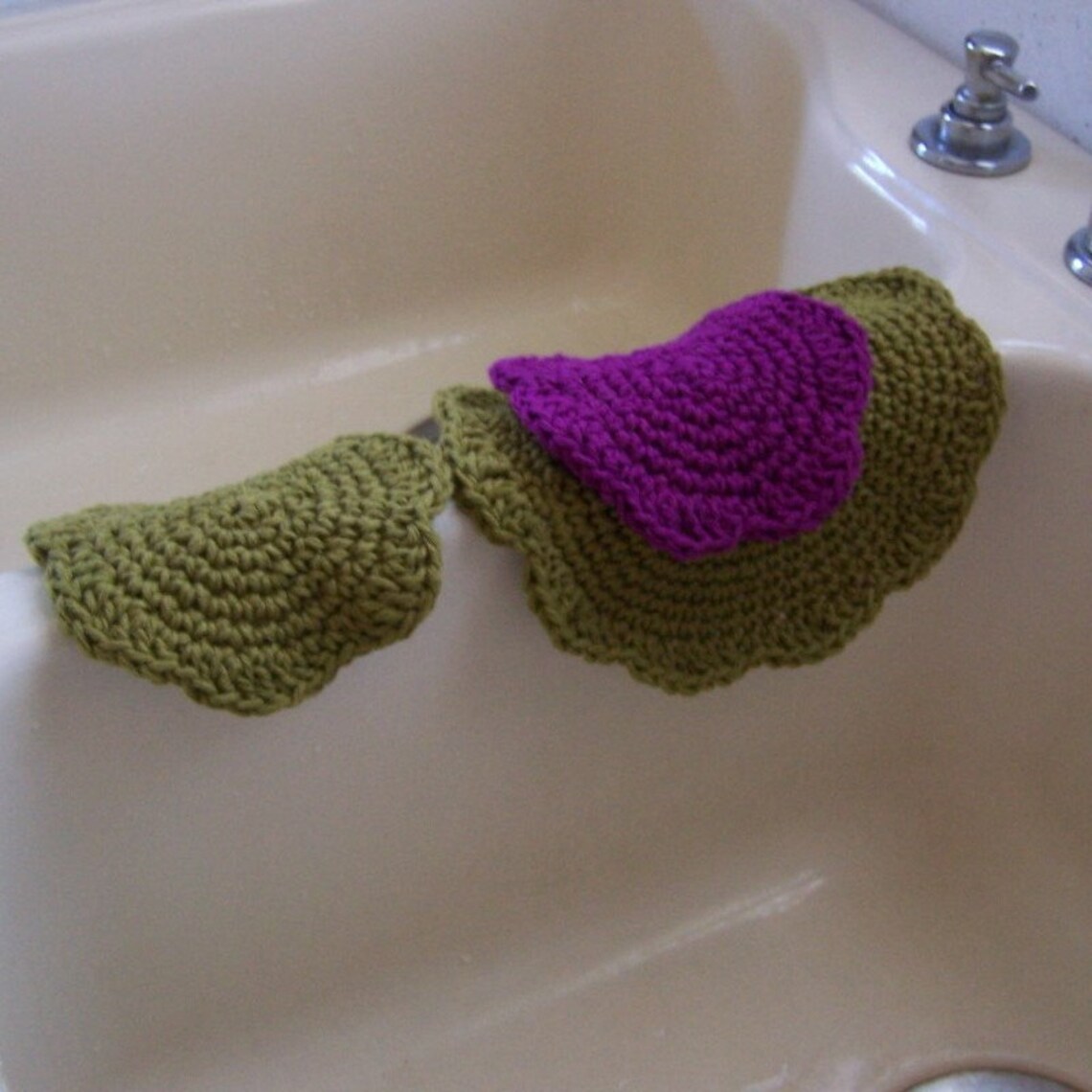 Crochet Doily Pattern Dish Cloths Flower Doilies Potholders | Etsy