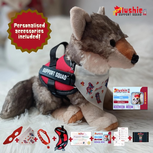 Essa Emotional Support Plushie - Etsy UK