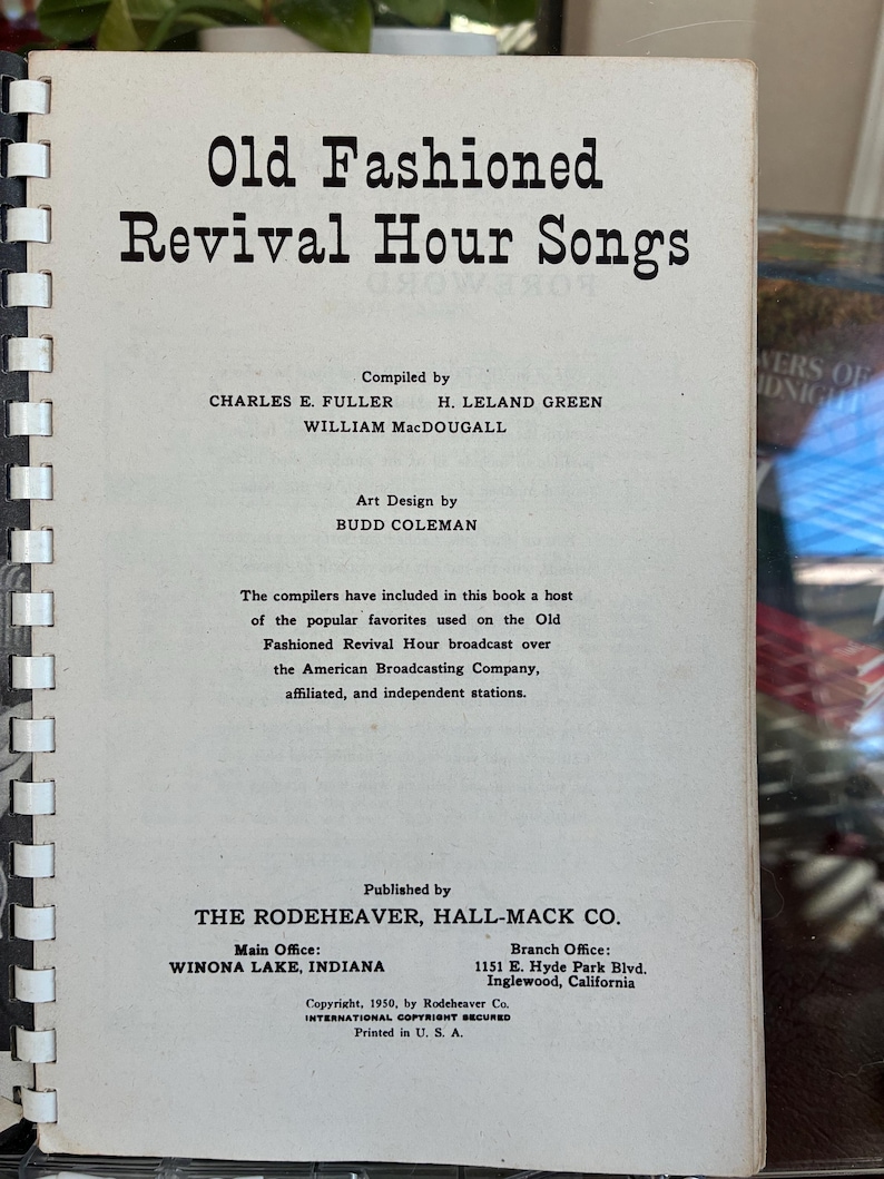 Old Fashioned Revival Hour Songs 1950 - Etsy