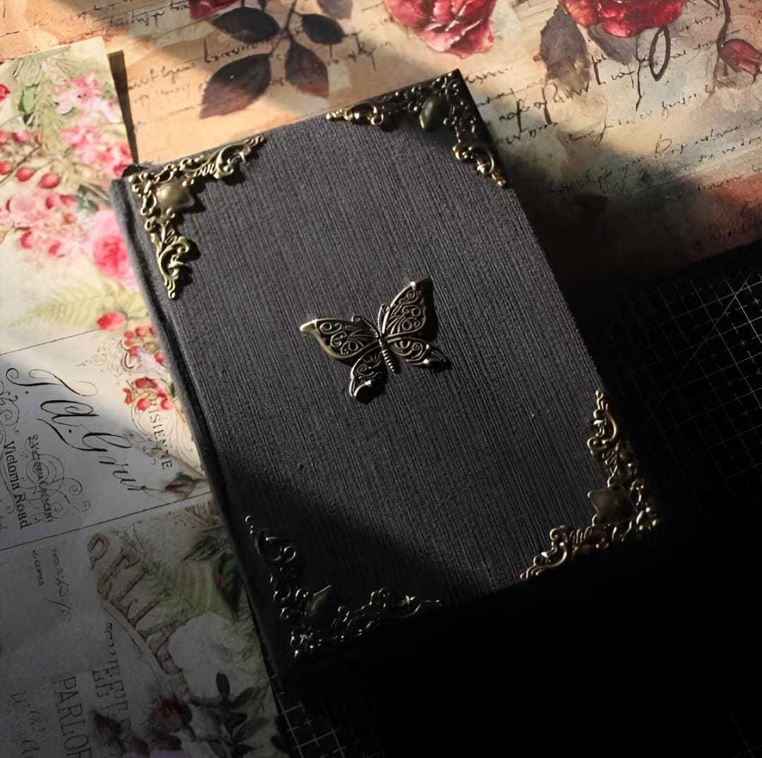 Vintage Journal | Handmade A6 Scrapbook, Personalized - Etsy