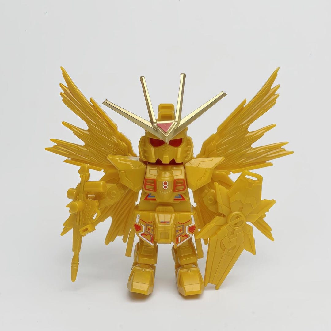 Gundam Inspired Custom Minifigure | Gold Fighting Robot | Anime Fan ...