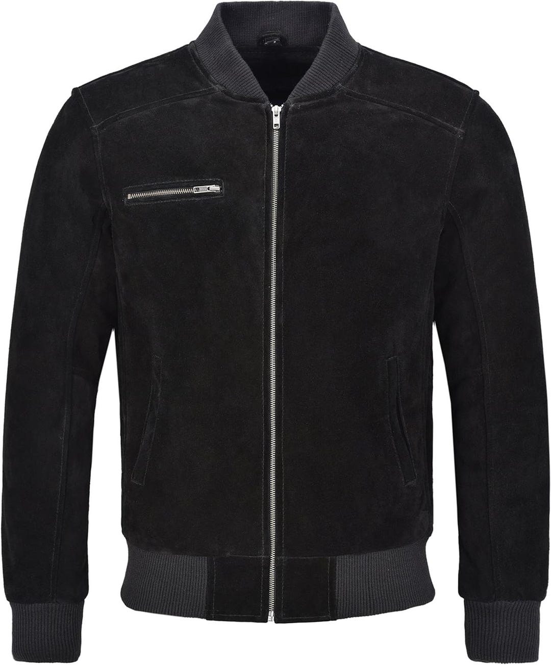 Vintage 70s Bomber Jacket Retro Varsity Style Suede Leather Coat - Etsy