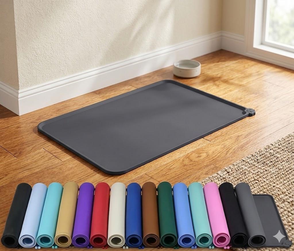 Silicone Pet Feeding Mat – Waterproof Non-slip Bowl Mat With High ...