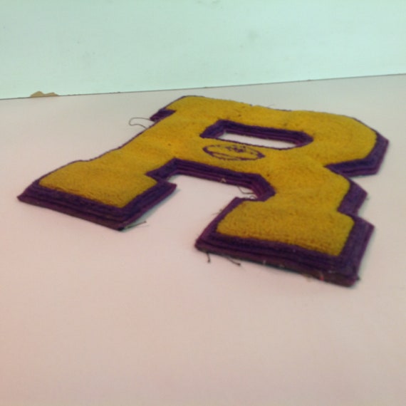 vintage letter r patched - Gem