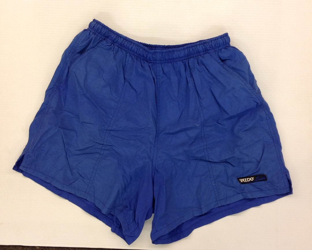 Vintage 1990's Royal Blue Men's Speedo Drawstring Mesh Swim Trunks - Etsy