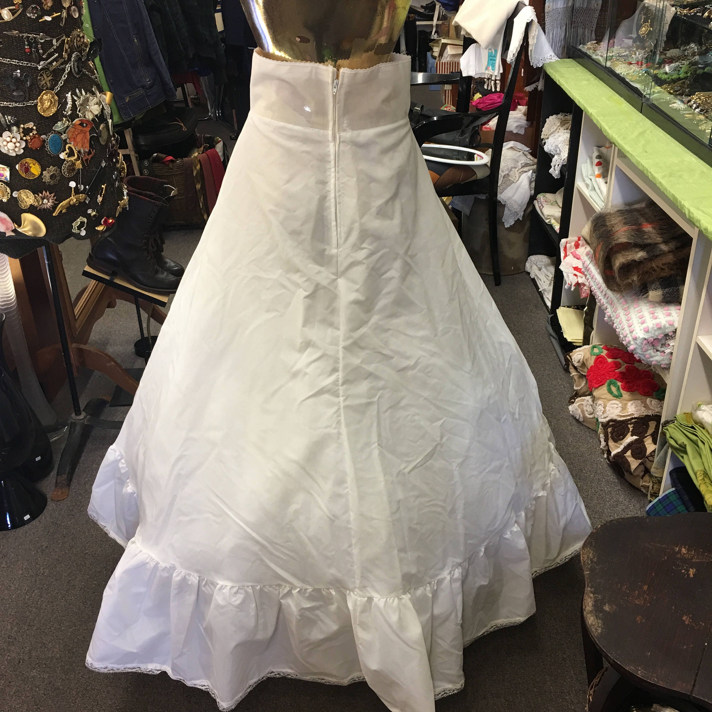 Vintage Bridal Nylon Crinoline Slip ( Undergarment ) Very FULL Gorgeous ...