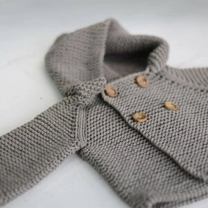 ENGLISH Knitting PATTERN Basic Hooded Coat Pattern 3 Months to 6y Child ...