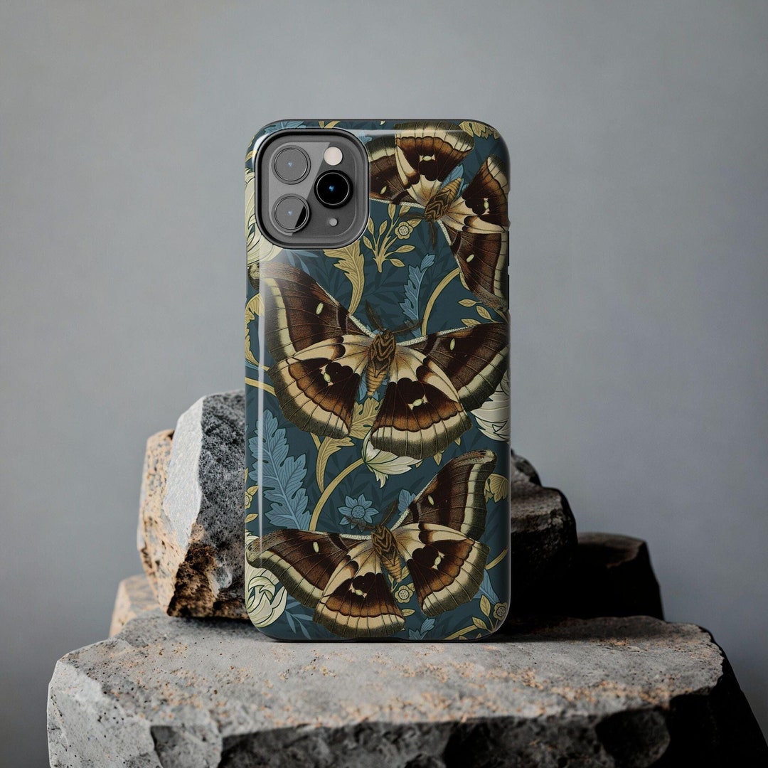 Vintage Moth iPhone Case, William Morris Inspired Floral Tough iPhone ...