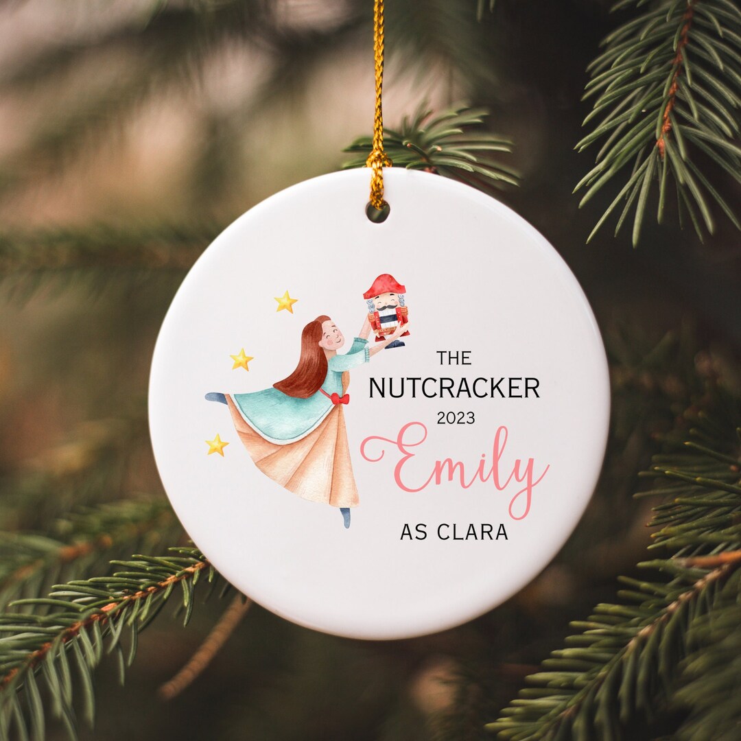 The Nutcracker Ballet Ornament, Personalized Nutcracker Ornament, Round ...