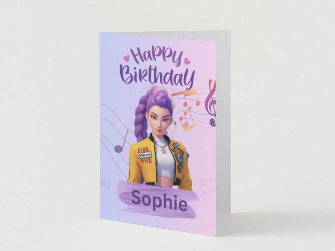 K-pop Birthday Card - Etsy