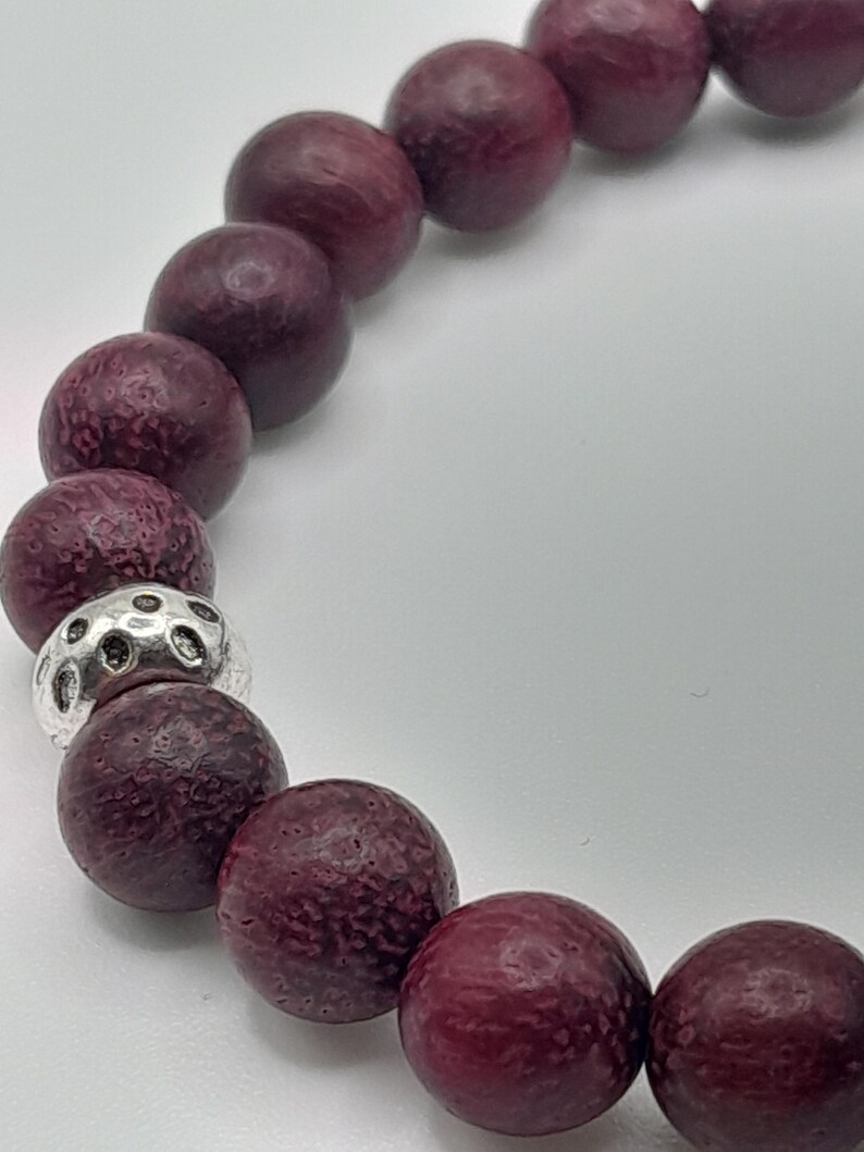 Bracelet femme - bois de rose 8mm - Etsy France