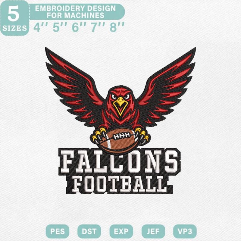 Falcon Embroidery Design - Etsy