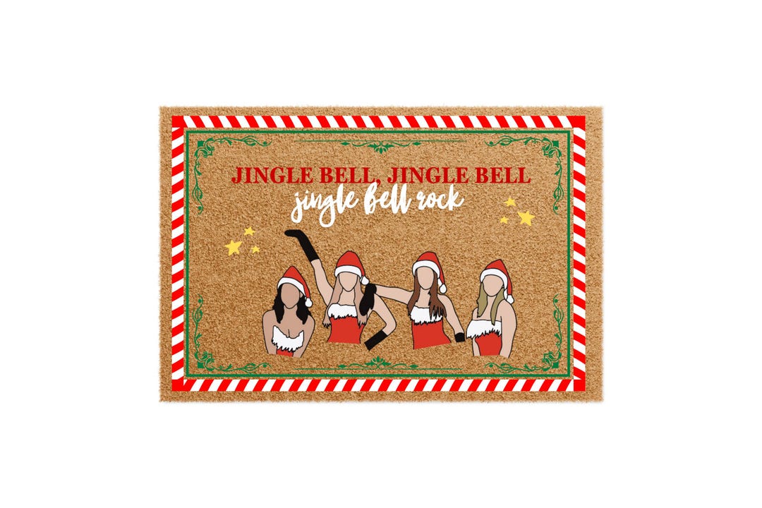 Mean Girls "jingle Bell Rock" Christmas Doormat - Etsy