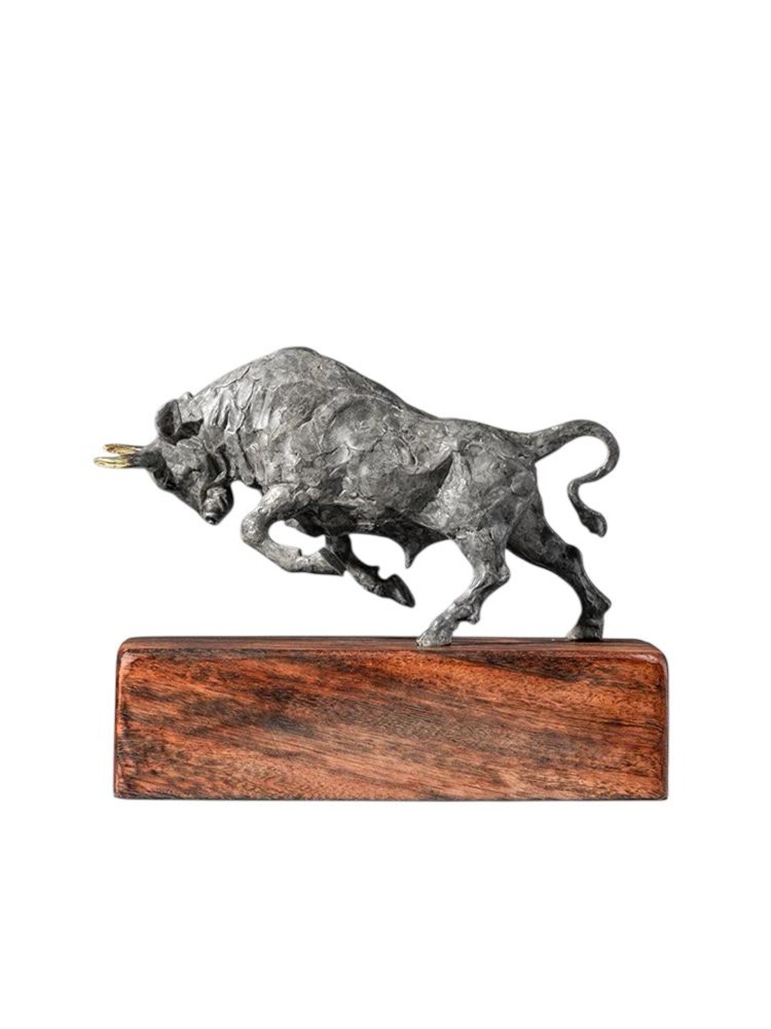 Feng Shui Charging Bull Statue – Bronze Ox Sculpture for Wealth ...