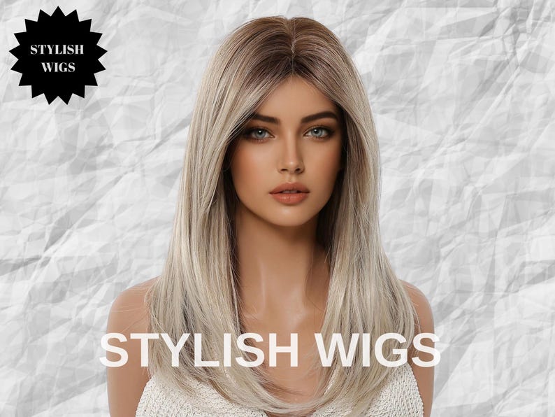 Long Ash Blonde Layered Wig | Heat-resistant Synthetic Hair - Etsy