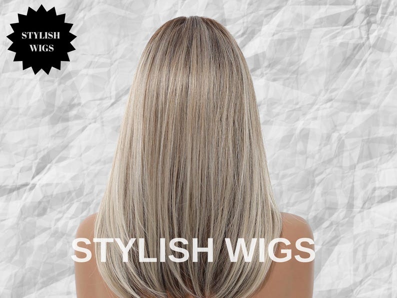 Long Ash Blonde Layered Wig | Heat-resistant Synthetic Hair - Etsy