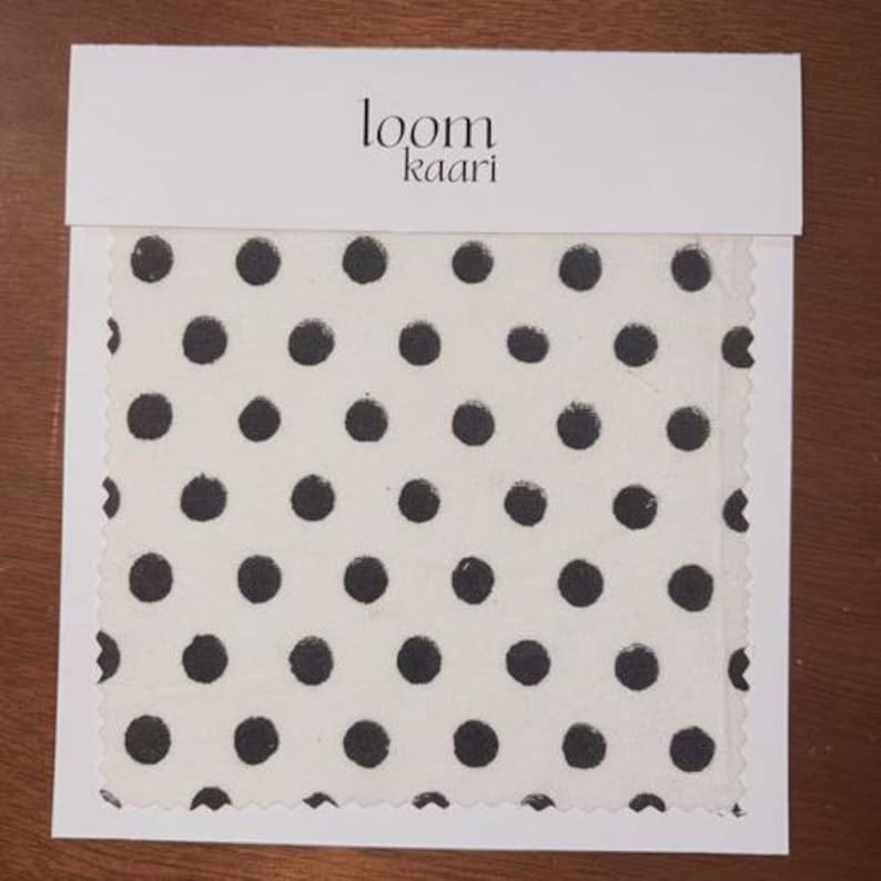 Handmade Polka Dot Block Print Cotton Fabric, Sewing Quilting - Etsy