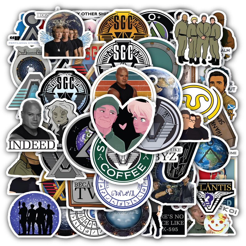 Stargate Stickers Sheet –vinyl Decals for Laptop, Water Bottle ,fans - Etsy