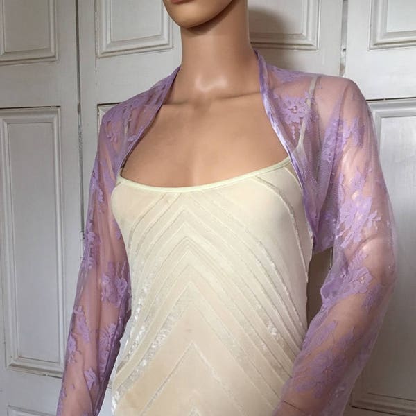 Purple Lace Bolero - Etsy