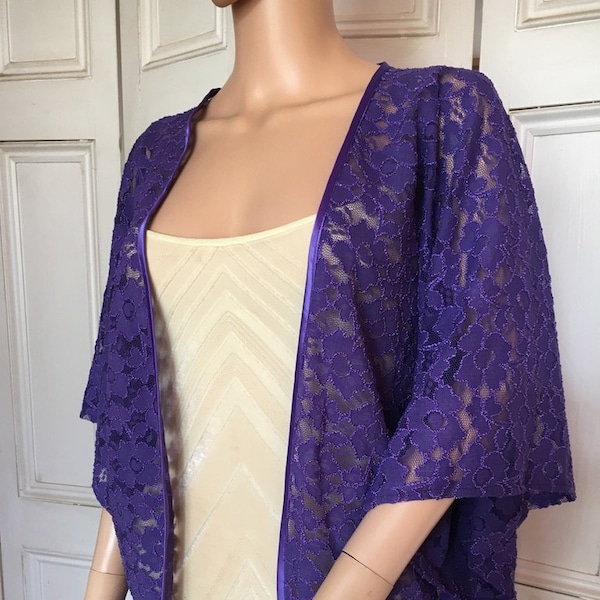 Purple Lace Bolero - Etsy
