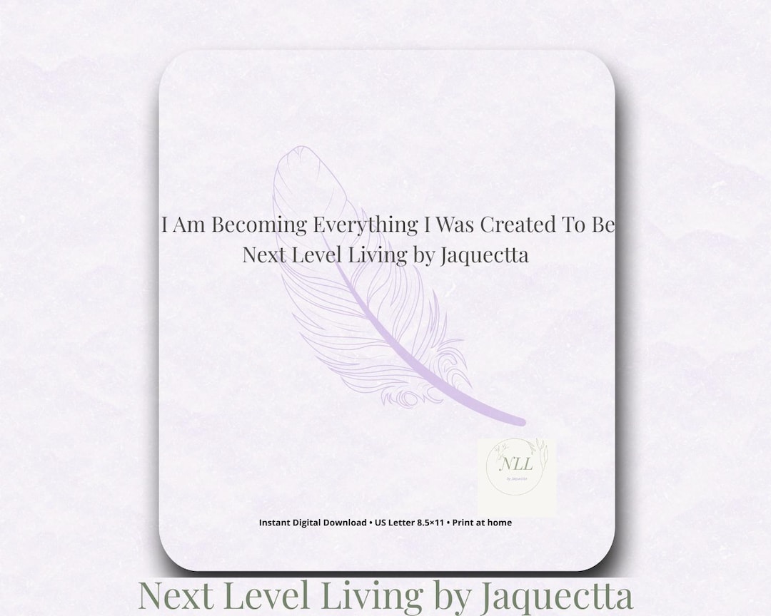 Printable Affirmation | Home, Workspace Decor (digital Download) - Etsy