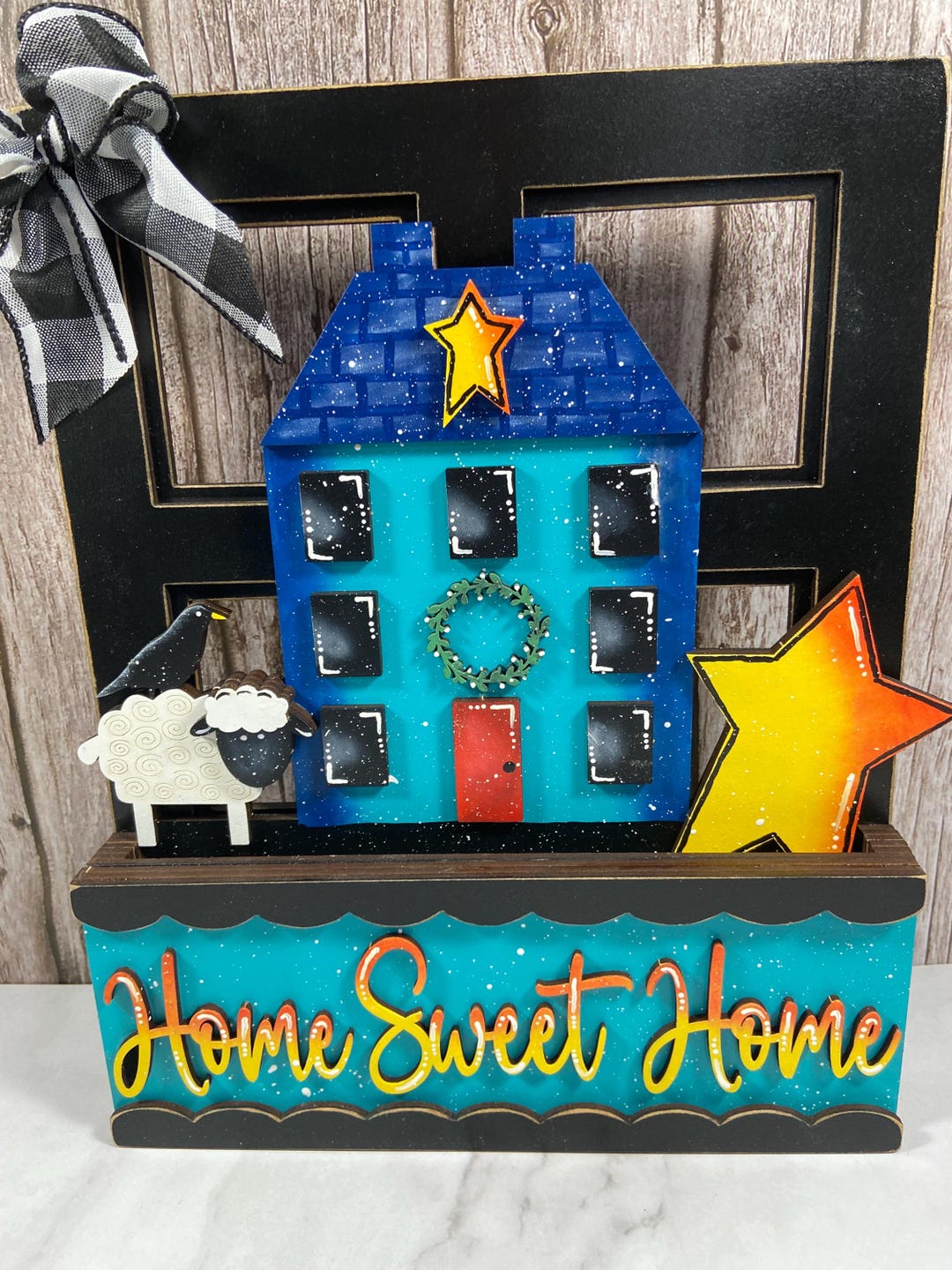 Window Box Insert-home Sweet Home-diy - Etsy