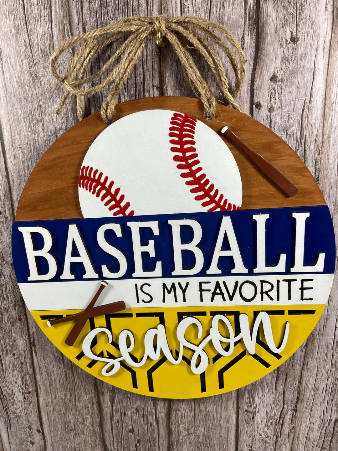 Baseball is My Favorite Season Sign-diy - Etsy