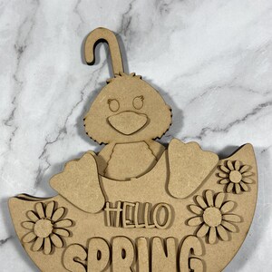 Chunky Hello Spring Duck Shelf Sitter-diy - Etsy