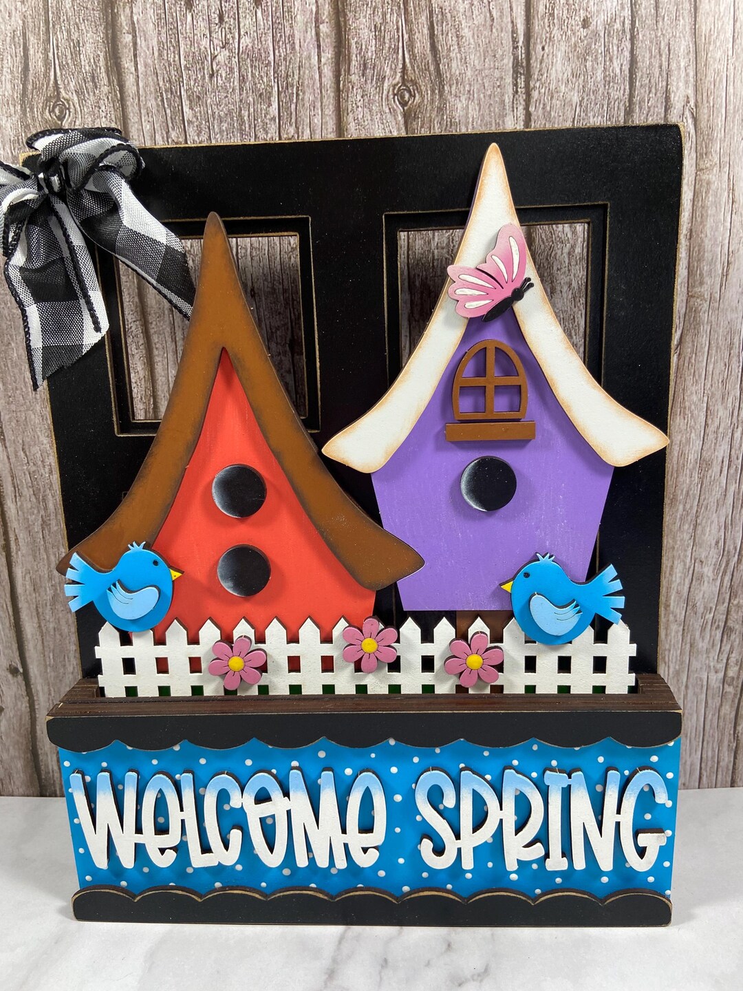 Window Box Insert-welcome Spring-diy - Etsy