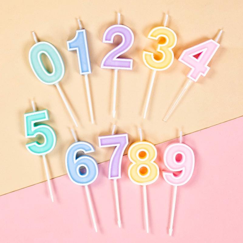 Pastel Color Candles - Etsy UK
