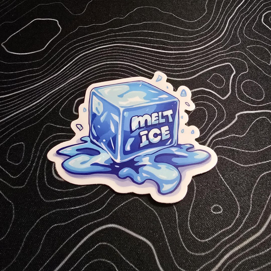 MELT ICE Sticker - Etsy