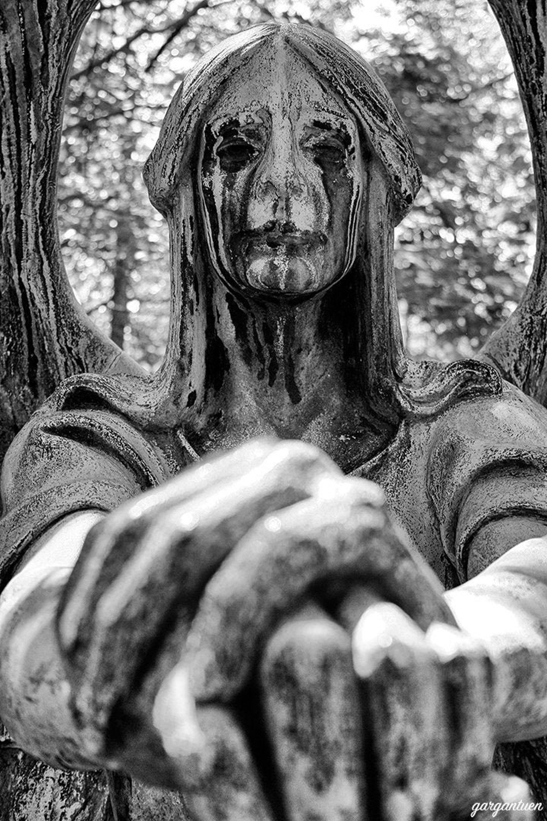Haserot Angel of Death Gravestone Lake View Cemetery Photography Print ...