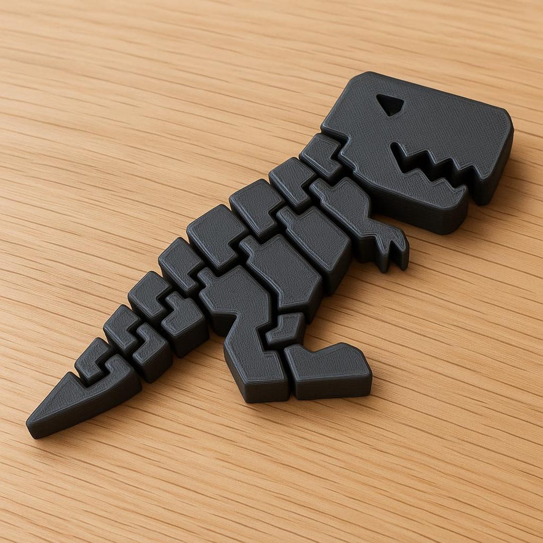 Flexirexi Articulated T-rex Fidget Toy – 3D Printed Dinosaur Stress ...
