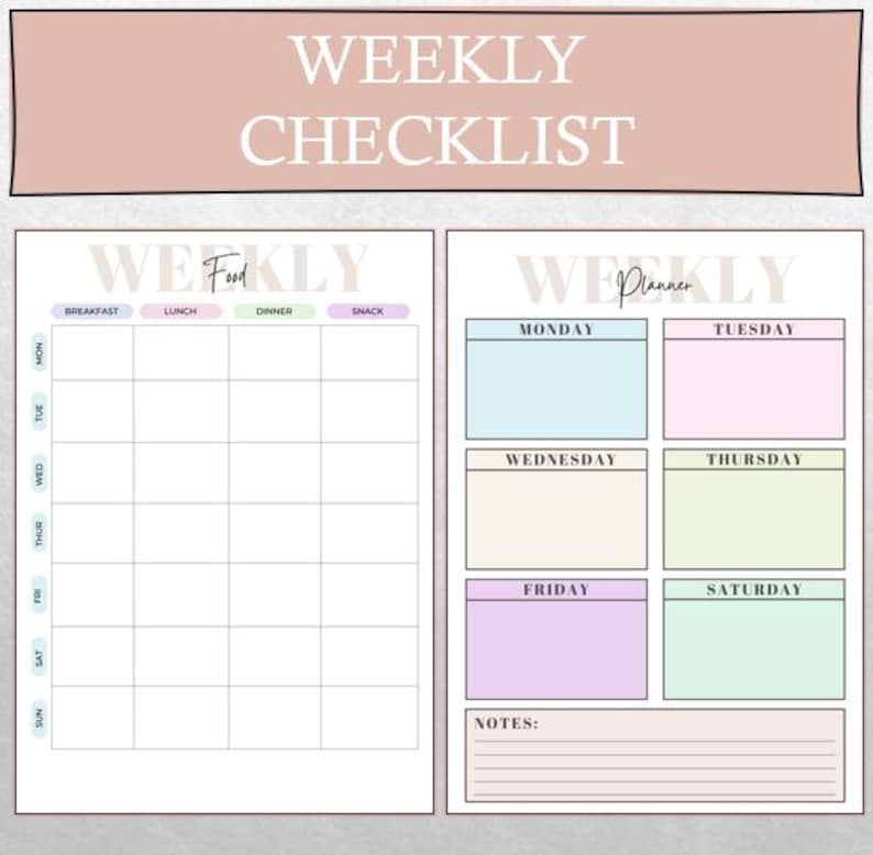 2026 Moving Checklist, Cleaning Checklist, Weekly Planner, A4 Printable ...