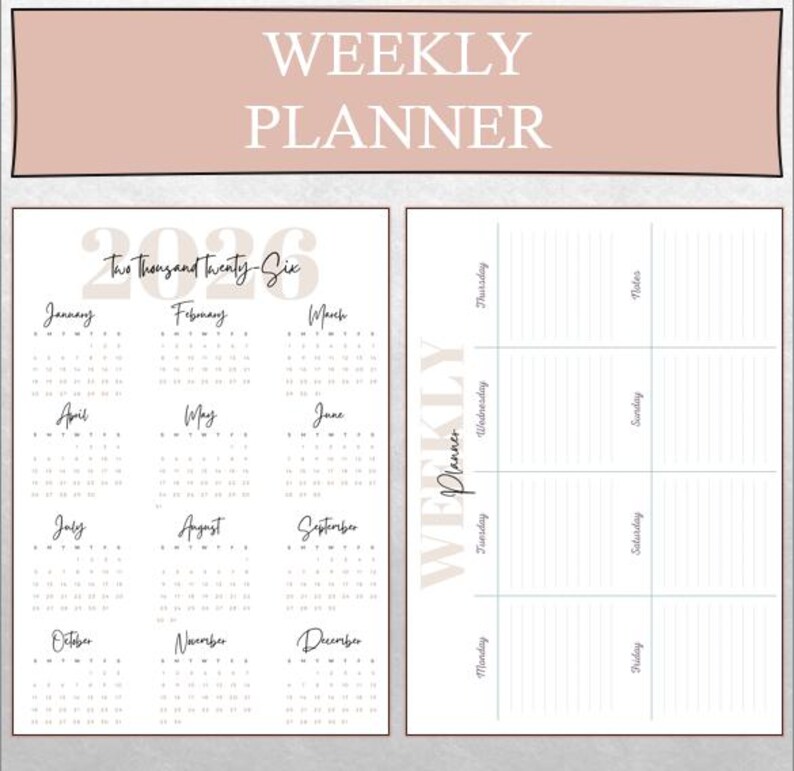 2026 Moving Checklist, Cleaning Checklist, Weekly Planner, A4 Printable ...