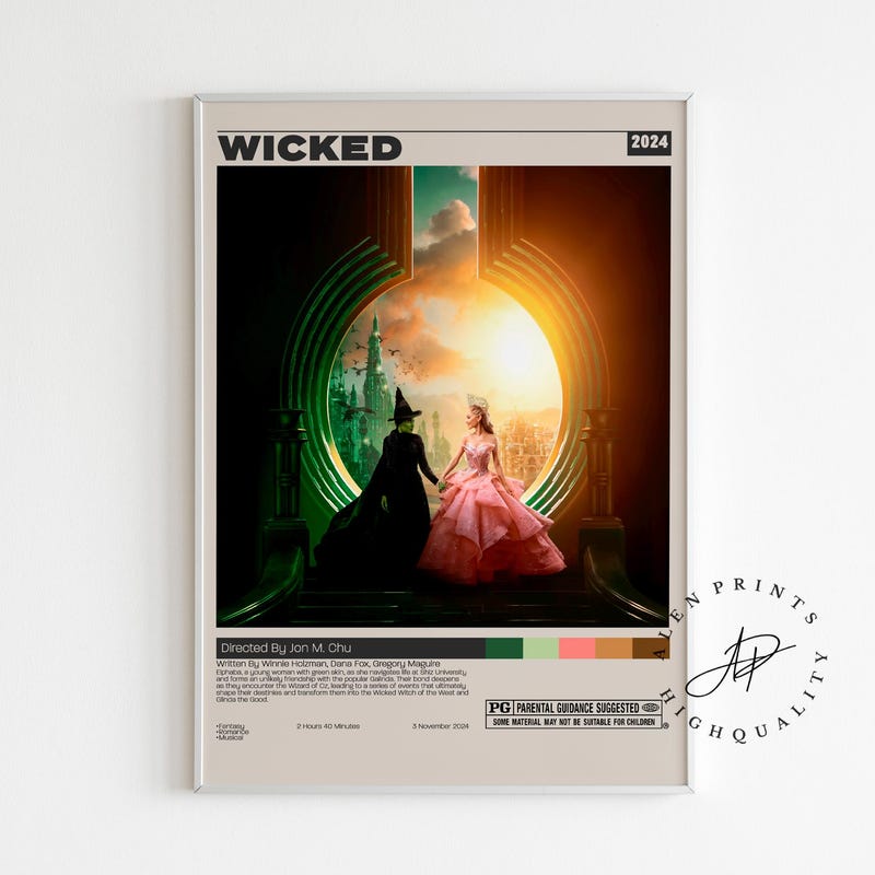 Wicked Poster Minimal - Etsy