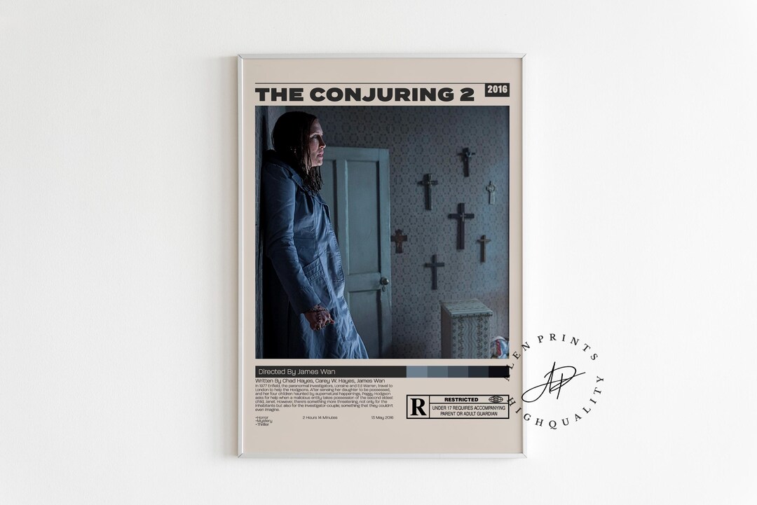 The Conjuring 2, Retro Movie Print, Midcentury Modern, Retro Movie ...