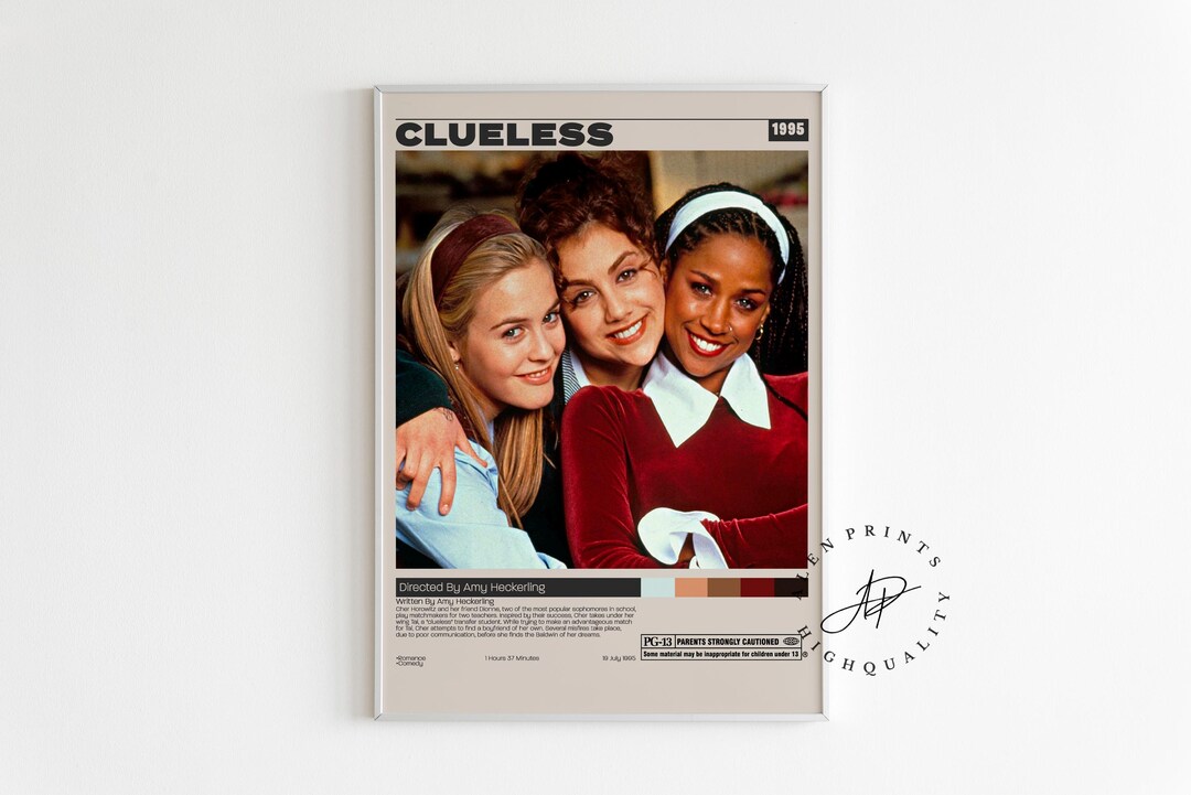 Clueless Poster, Retro Movie Print, Midcentury Modern, Retro TV Show ...