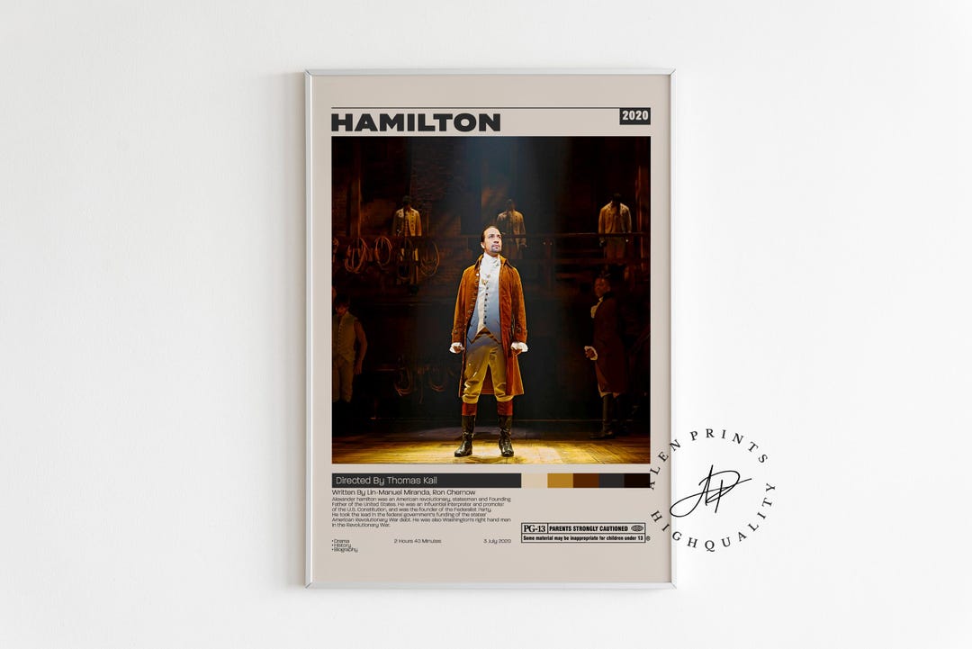 Hamilton Poster, Retro Movie Print, Midcentury Modern, Retro TV Show ...