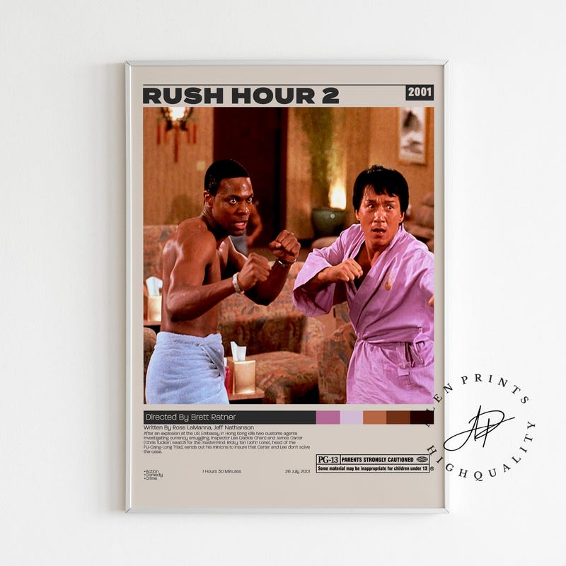 Vintage Rush Hour Poster - Etsy