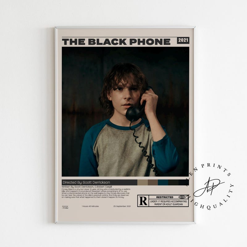 The Black Phone Mask - Etsy