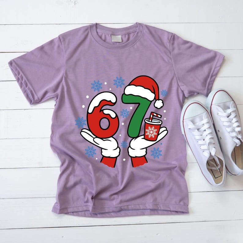 Christmas 67th Birthday SVG – Santa Hands, Snowflakes (digital Download ...