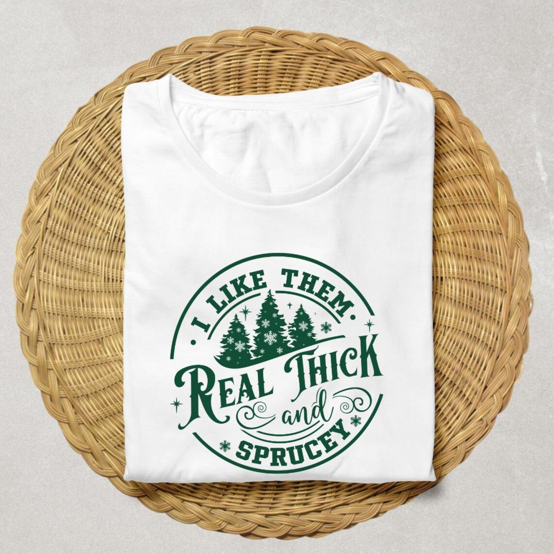 Real Thick and Sprucey Christmas Tree SVG, Funny Holiday Pun (PNG, Cut ...
