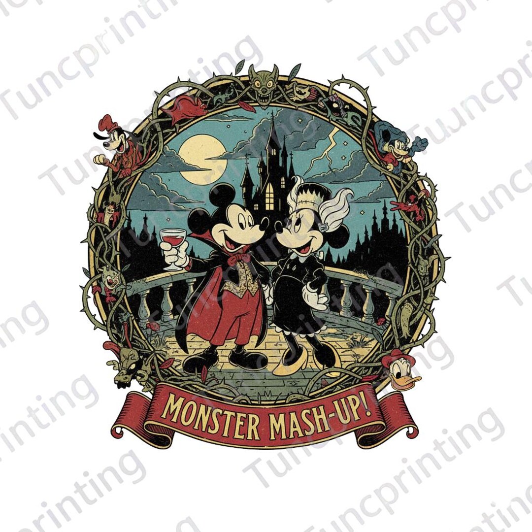 Halloween Mickey Monster Mash-up PNG, Family Trip SVG, Cricut File - Etsy
