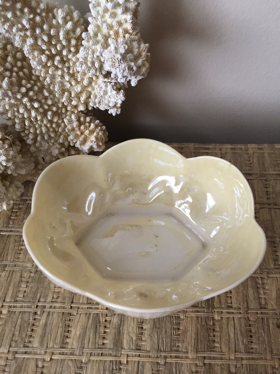 Vintage Belleek Ireland Shell Dish Parian China | Etsy