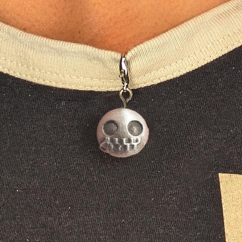 Hand-cast Pewter "zipz" Emoji Charm – Keychain / Mini Charm - Etsy