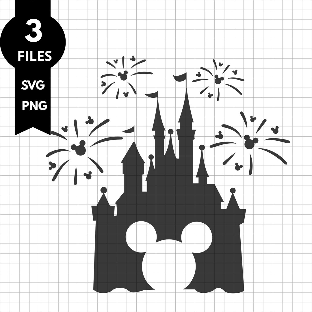 Disney Castle Svg Png, Disney Svg, Mickey Head Svg, Shirt Design ...