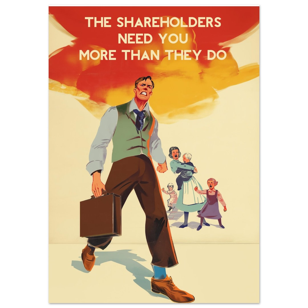Capitalist Propaganda Poster - Work Life Balance - Etsy