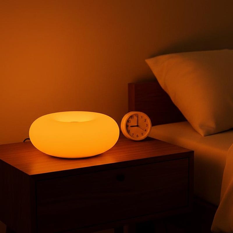 Glass Donut Table Lamp - Etsy