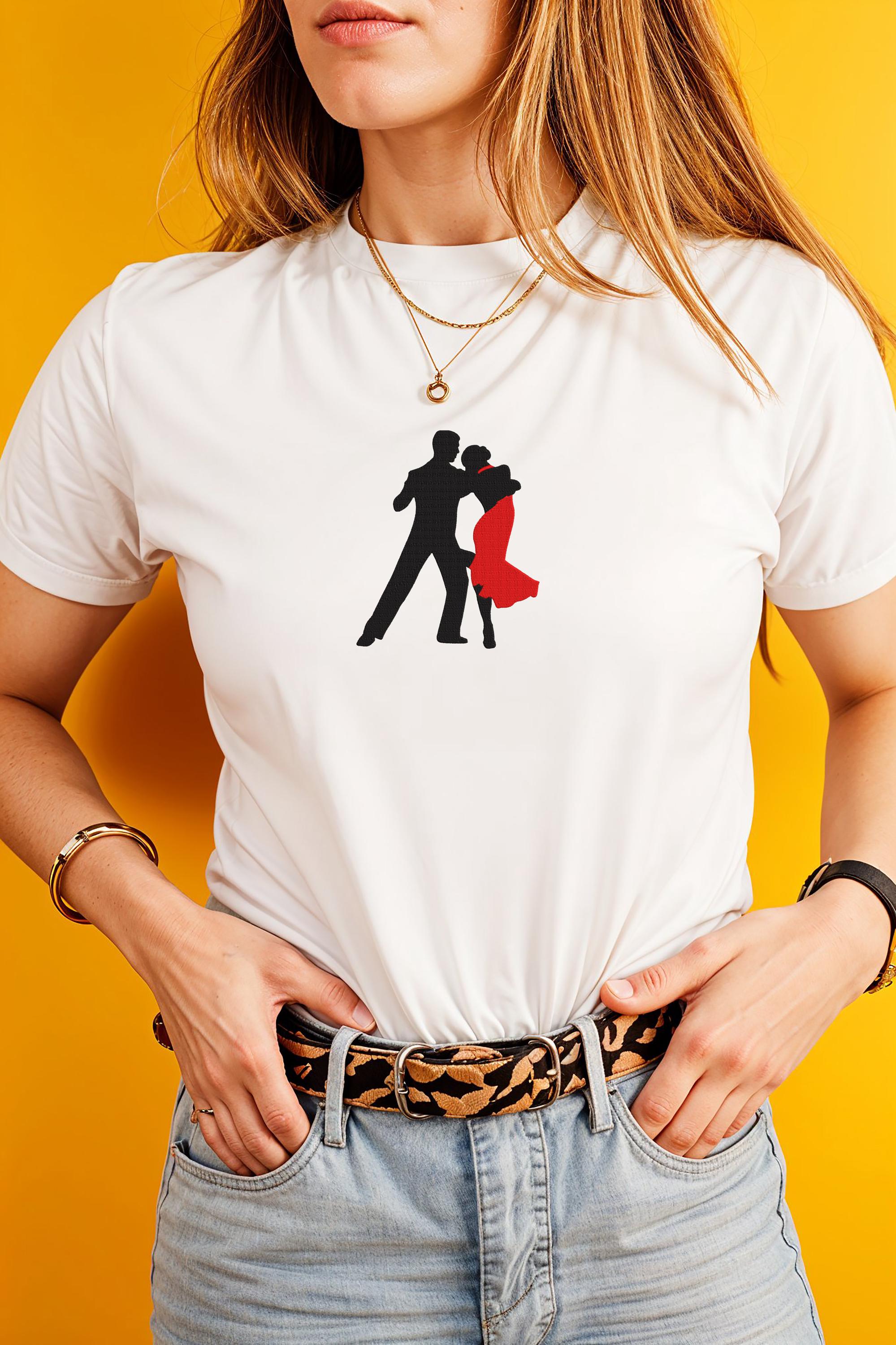 Ballroom Latin Couple Dance Embroidery Design, Ballroom Latin Couple ...